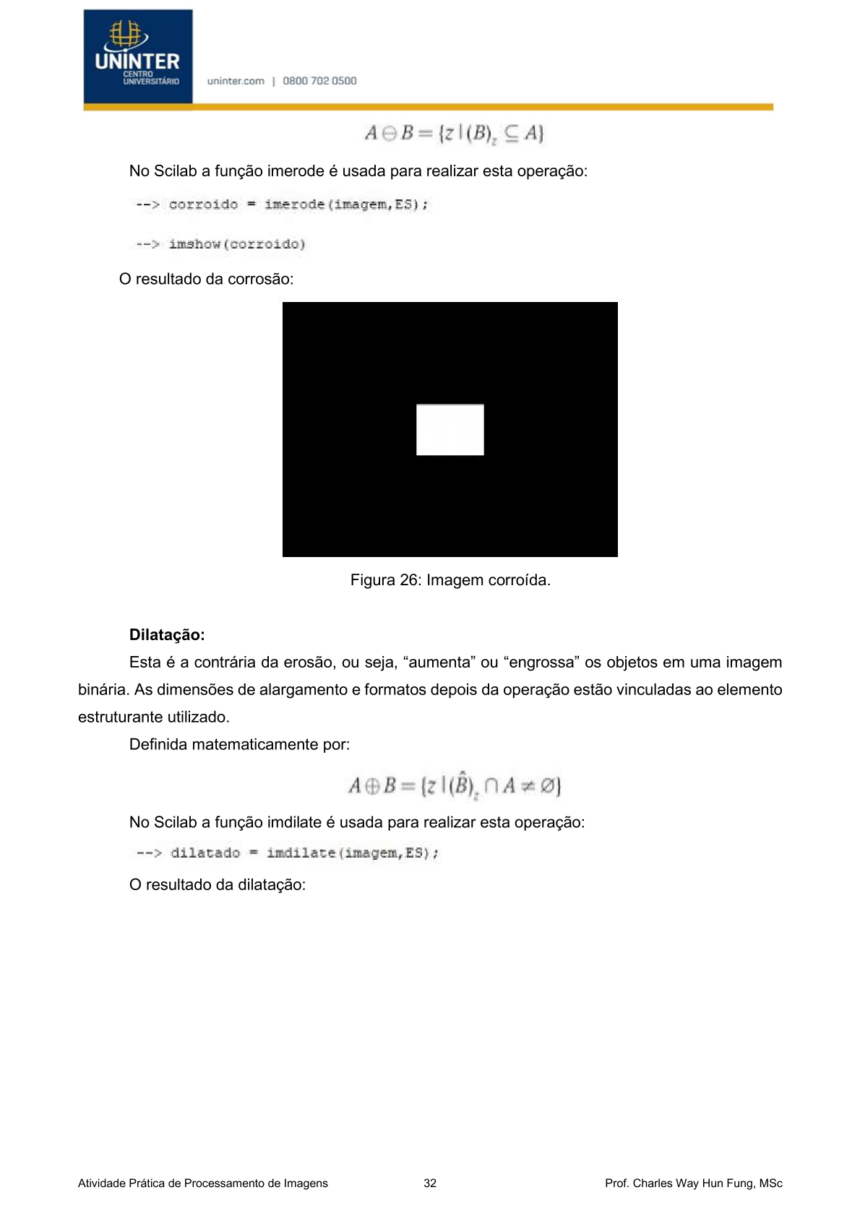 ATIVIDADE PRÁTICA – PROCESSAMENTO DE IMAGENS – Cavalini